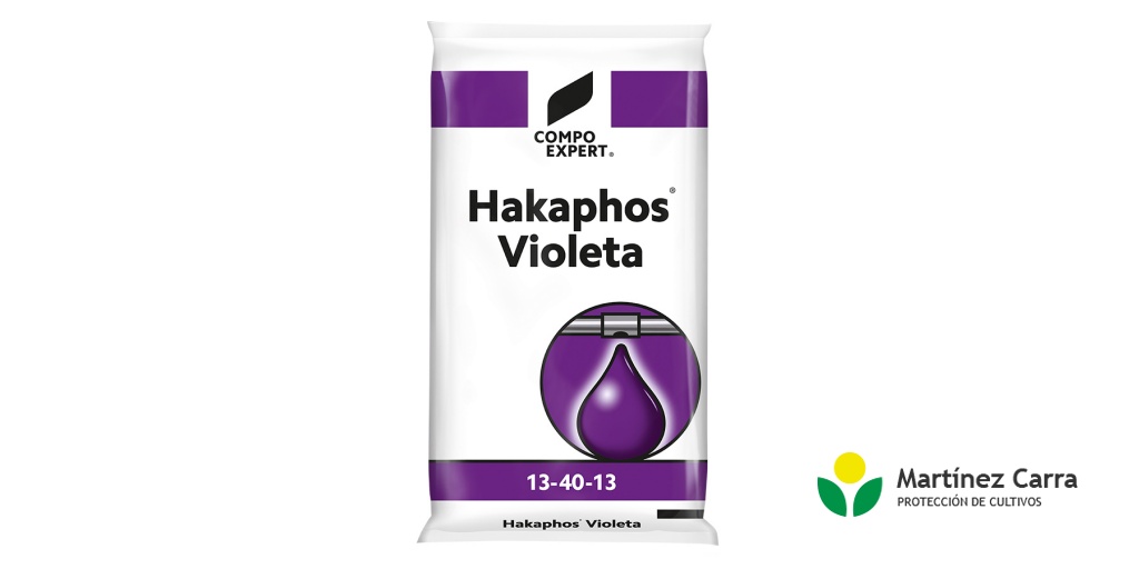 Hakaphos Violeta abono para alta demanda de fósforo en cultivos